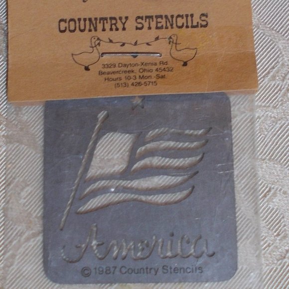 Country Stencils | Art | Collectible Country Tin Stencils America Flag ...